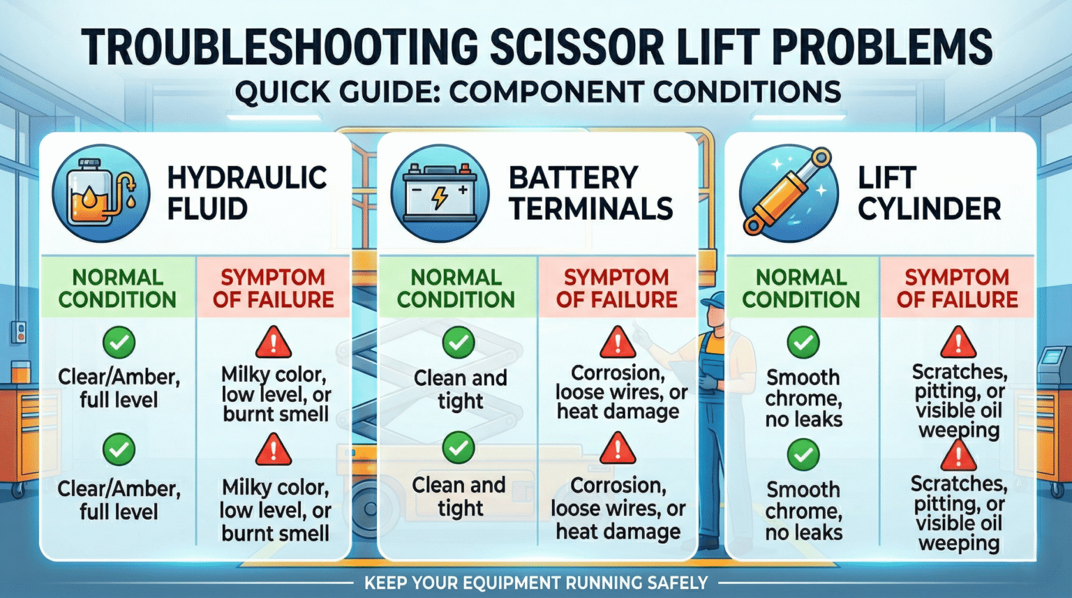 Troubleshooting Scissor Lift Problems: Discover 15 Issues